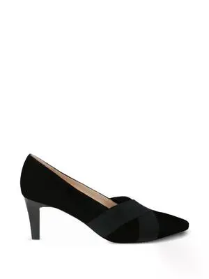 PETER KAISER Elastic Strap Suede Pumps