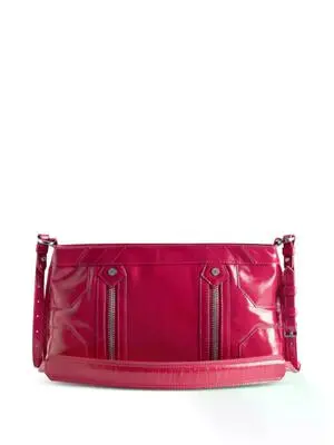Zadig&Voltaire Patent Leather Crossbody Satchel - Pink