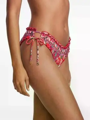 Camilla Ruched Tie-detail Bikini Bottom