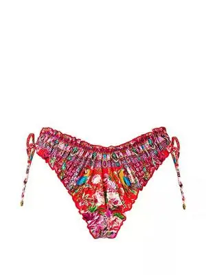 Camilla Ruched Tie-detail Bikini Bottom