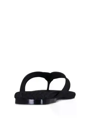 NAGHEDI T-strap Flip Flops - Black