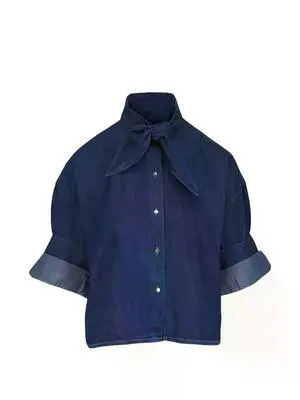 TWP Tie-neck Blouse