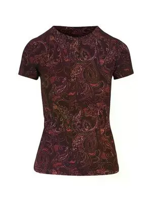 L'Agence Paisley-pattern T-shirt