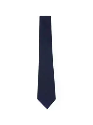 Zegna Textured Silk Neck Tie - Blue