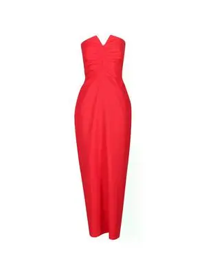 OROTON Ruched Strapless Dress
