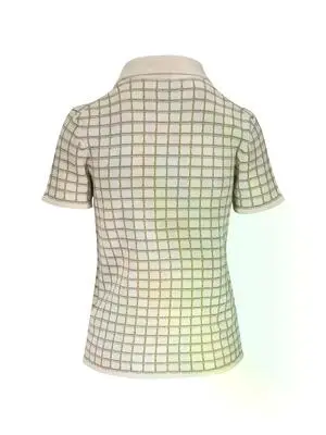 THE ELDER STATESMAN Check-pattern Polo Shirt