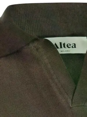 Altea Short-sleeved Cotton Polo Shirt - Brown