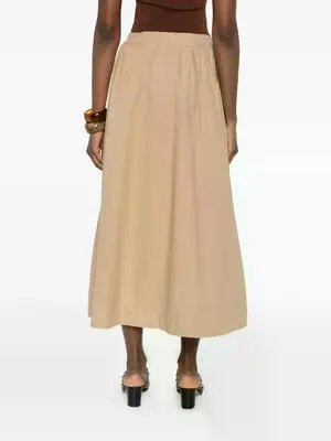 YERSE Midi Skirt With Elasticated Waistband