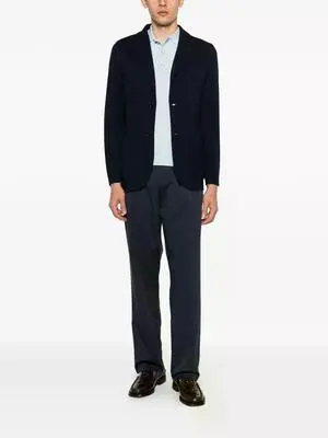 Imperial Pleated-design Trousers - Blue