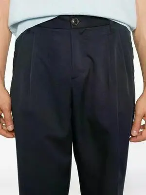 Imperial Pleated-design Trousers - Blue