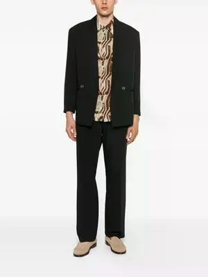 Imperial Notched-lapel Double-breasted Blazer