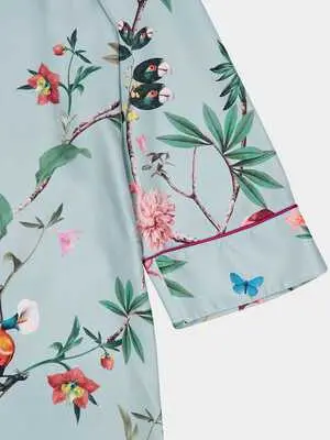 La DoubleJ Zooflora Light Silk Wrap Dress
