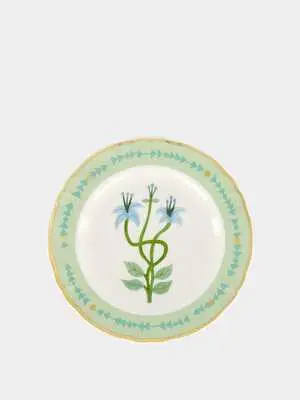 BITOSSI Flower Dessert Plate - Green
