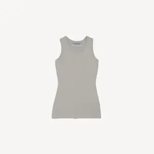Balenciaga Lightweight Viscose Knit Tank Top - Grey
