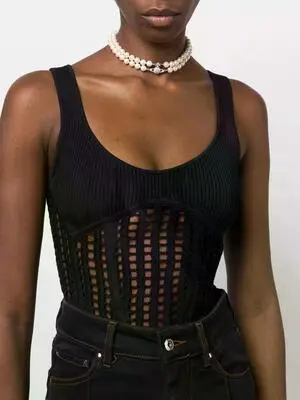 VIVIENNE WESTWOOD Orb-plaque Two-row Pearl Necklace
