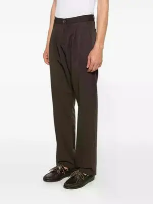 Imperial Pleated Trousers - Brown