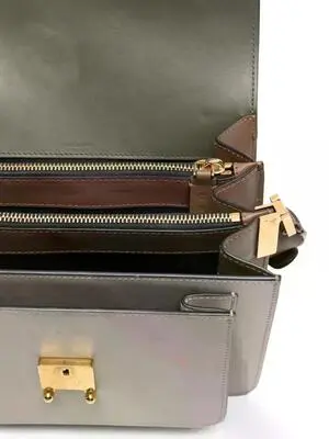 Marni Medium Leather Shoulder Bag - Neutrals