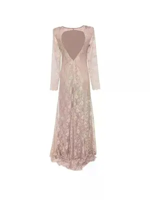 D.exterior Lace Maxi Dress - Brown