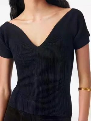 Vanessa Bruno Gabaret V-neck Short-sleeved Top