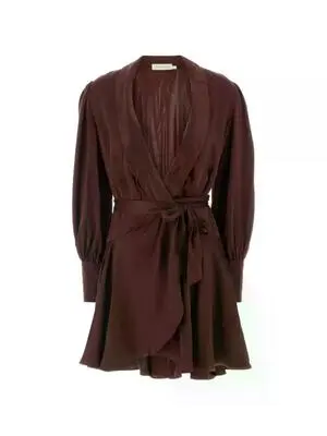 Zimmermann Ruffled Silk Mini Dress
