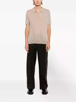 John Smedley Williams Polo Shirt - Brown