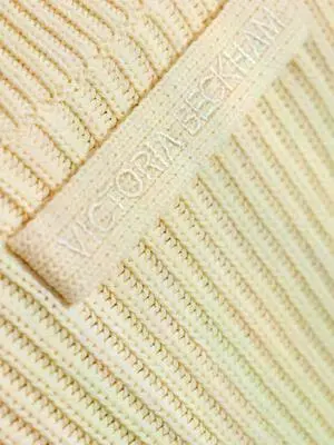 Victoria Beckham Ribbed Relaxed-fit Jumper - Neutrals