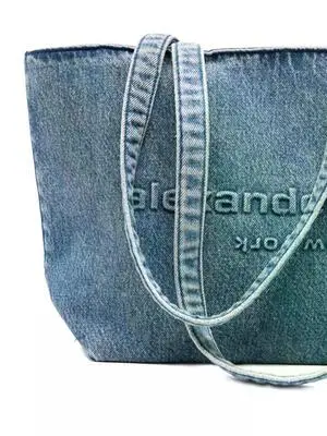 Alexander Wang Punch Logo Shoulder Bag - Blue