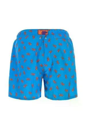 GALLO Printed Swim Shorts - Blue