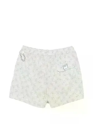 Fedeli Printed Swim Shorts - Grey