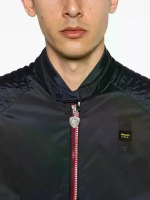 BLAUER. Quilted Zip Jacket