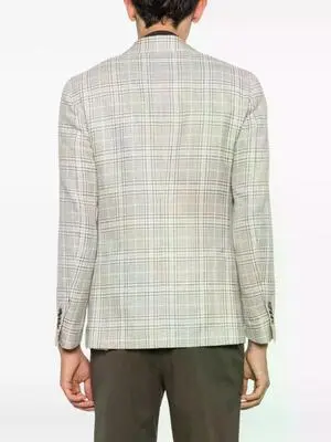 LARDINI Checked Blazer - Neutrals