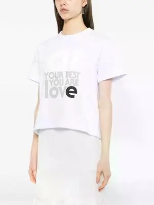 Sacai Graphic Cotton T-shirt