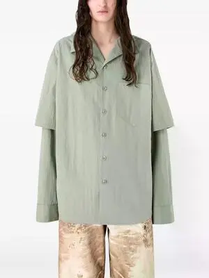 Camper Buttoned Layered Shirt - Green