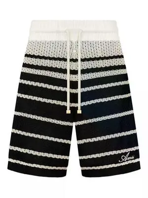 Amiri Striped Short - Black