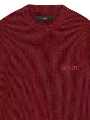 Amiri Logo-embroidered Sweater - Red
