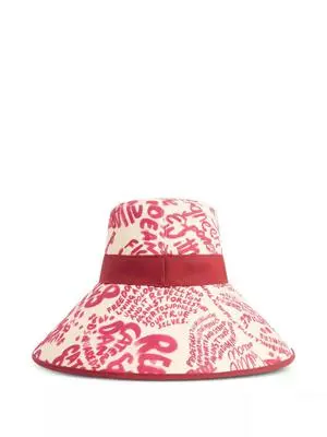 Dsquared2 Rebel Hibiscus Hat - Neutrals
