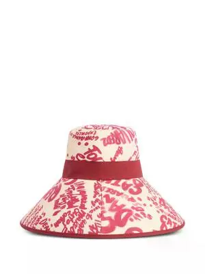 Dsquared2 Rebel Hibiscus Hat - Neutrals