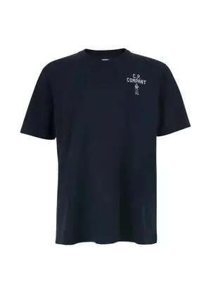C.P. COMPANY 30/1 Jersey Short-sleeve British Sailor T-shirt - Blue