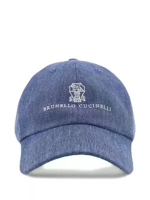 Brunello Cucinelli Logo-embroidered Baseball Cap - Blue