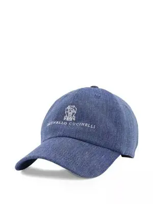 Brunello Cucinelli Logo-embroidered Baseball Cap - Blue