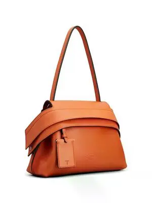 TOD'S Panelled Shoulder Bag - Orange