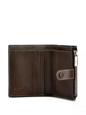 TOD'S Logo-patch Wallet - Brown