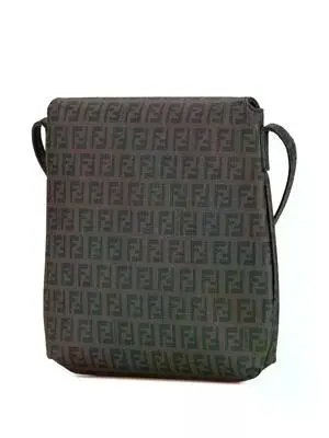 Fendi Zucchino Spalmati Crossbody Bag