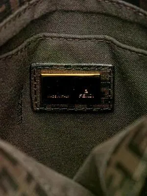 Fendi Zucchino Spalmati Crossbody Bag