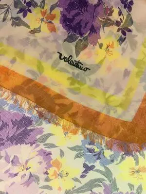 Valentino Garavani Floral Printed Scarf - Neutrals