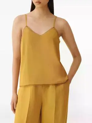 Fabiana Filippi V-neck Camisole Top - Yellow