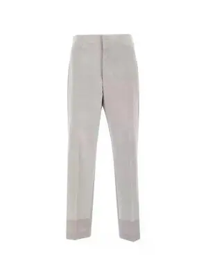 MAISON MARGIELA Tailored Trousers With Hidden Placket - Grey