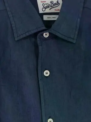 MC2 SAINT BARTH Raphael Buttoned Long-sleeved Shirt - Blue