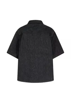 WALK IN PARIS Buttoned Short-sleeve Shirt - Blue