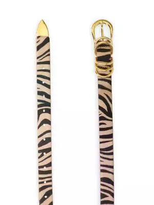 DEHANCHE Holly Zebra Belt - Neutrals